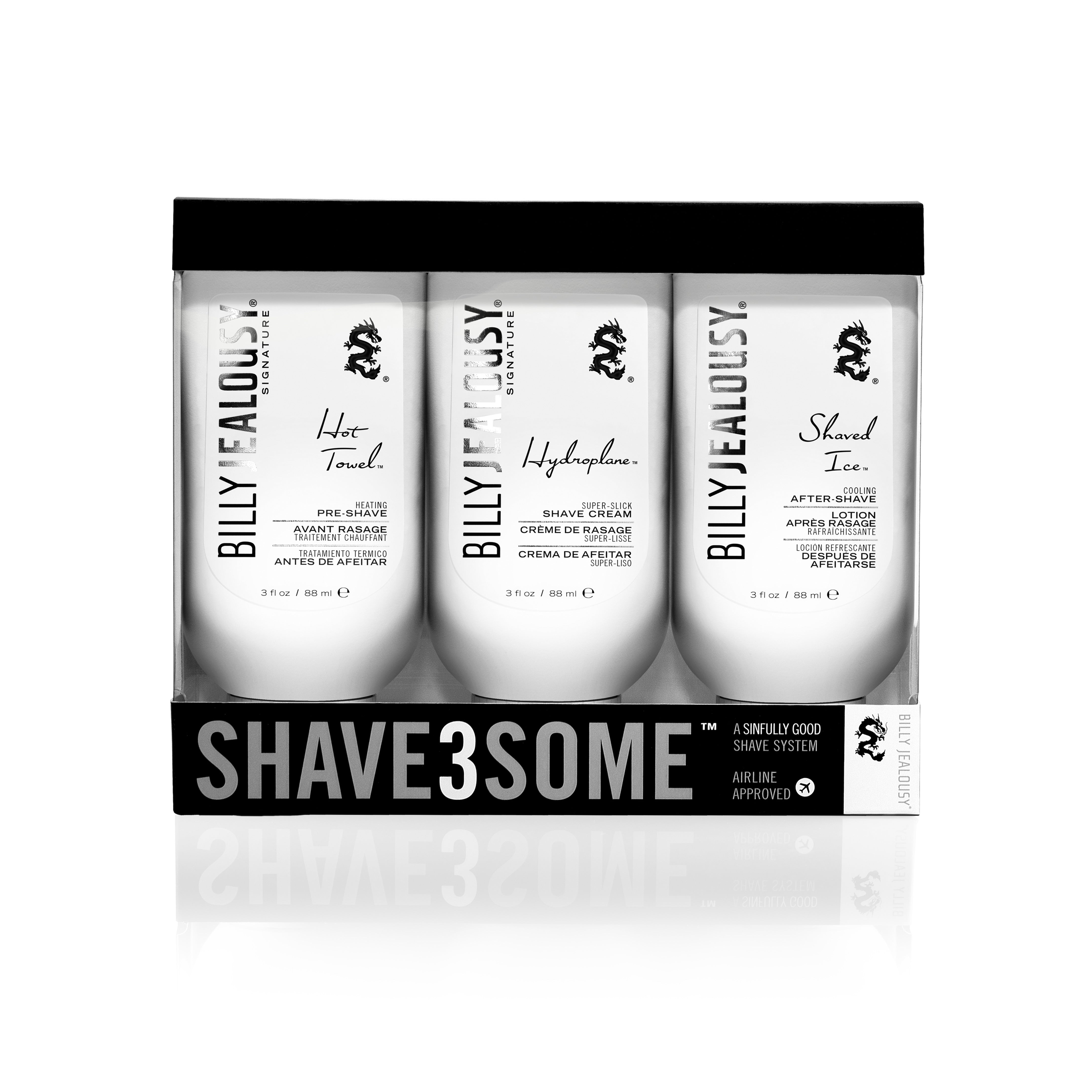 Shave3some Travel-Size Shave Trio Kit – Billy Jealousy