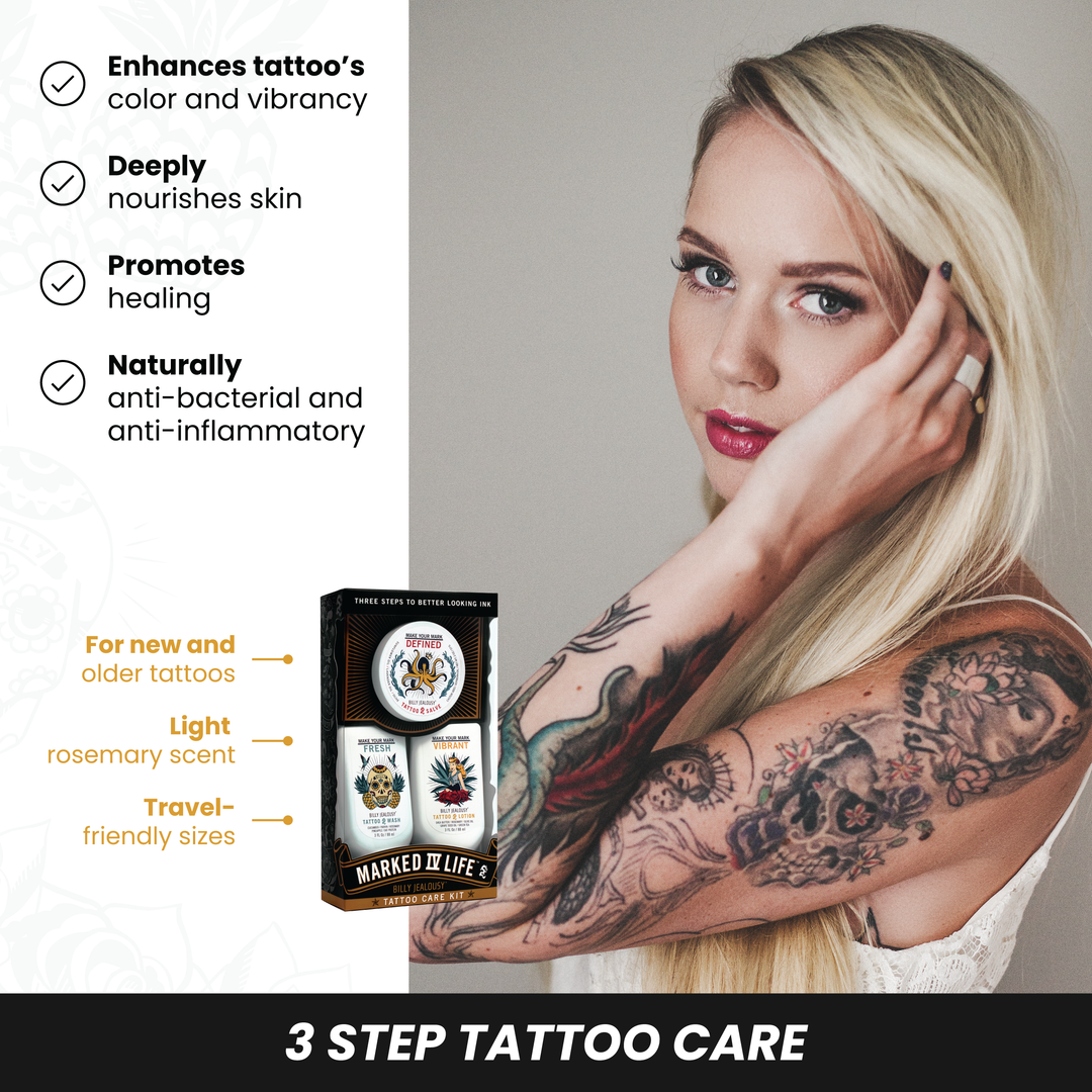 Menthol Lotion Tattoos Marked IV Life Tattoo Care Kit – Billy